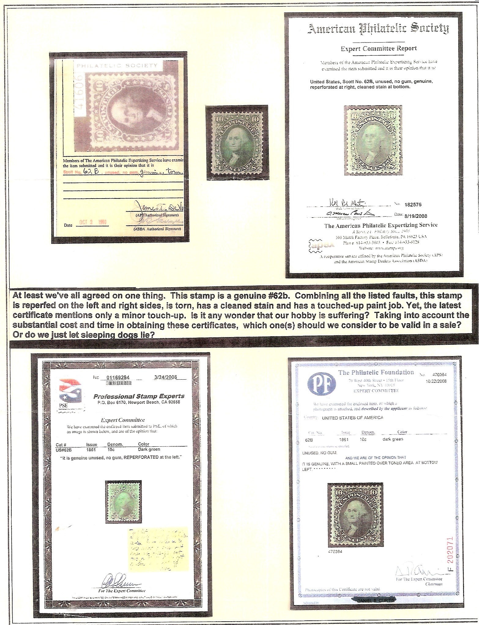 When To Send For A Cert - Stamp Community Forum